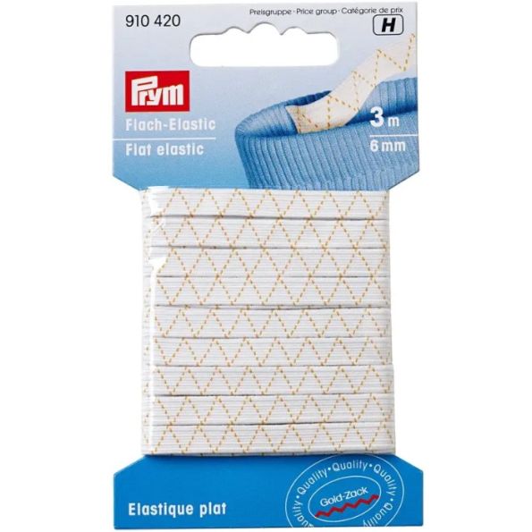 Ruban élastique plat Prym - 6 mm