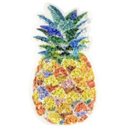 Ecusson Thermocollant Ananas Multicolore à Paillettes