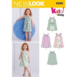 Patron New Look 6386 Robe Fillette