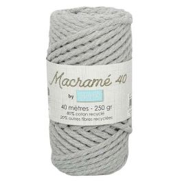 Cordon Coton Macramé 40m - Gris