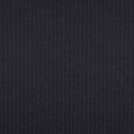 Tissu Jersey Milano Vittoria rayé gris sur fond Noir - Par 10 cm