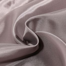 Tissu Doublure Pongé uni Gris souris - Par 10 cm