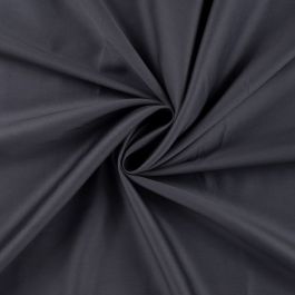Tissu Coton satiné uni Gris anthracite - Par 10 cm
