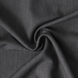 Tissu Gabardine de Viscose extensible Noelia uni Gris souris - Par 10 cm